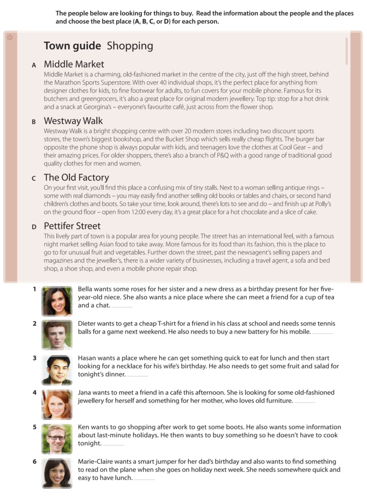 Prepárate para Oxford test of English